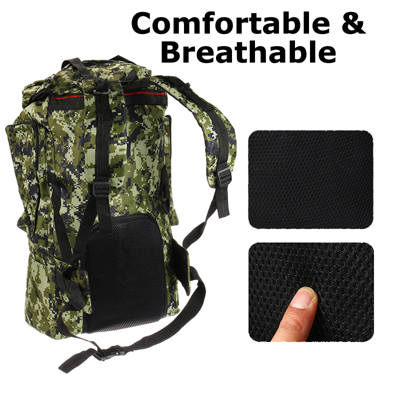 Camo Waterproof Backpack / 90L Bag / Multi-Functional Tactical Hiking